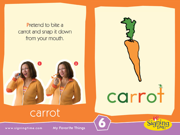 Learn how to sign Carrot in ASL - SigningTime Dictionary